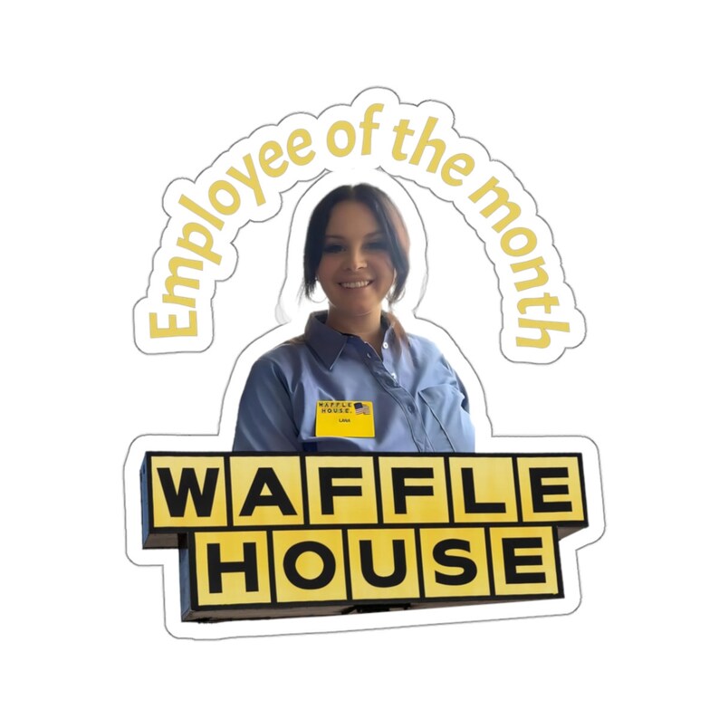 Lana Del Rey Sticker, Lana Waffle House Meme, Funny Gift for Lana Del ...