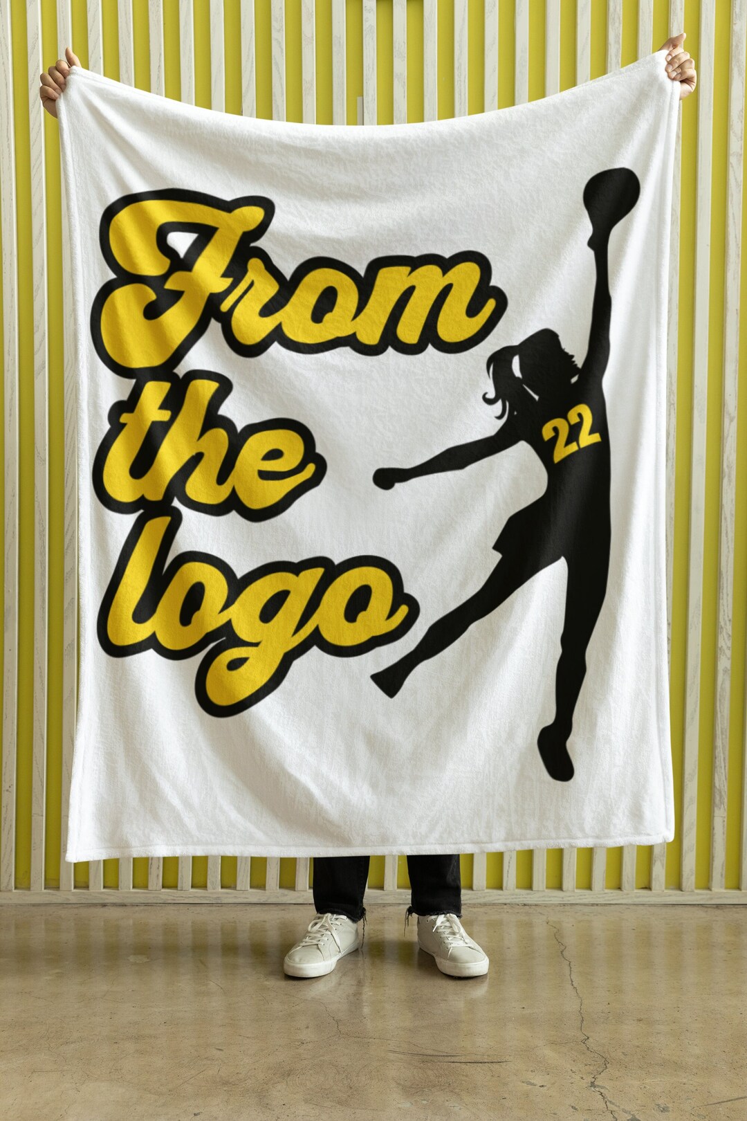 Caitlin Clark Blanket, WNBA Final Four Basketball 22, From the Logo ...