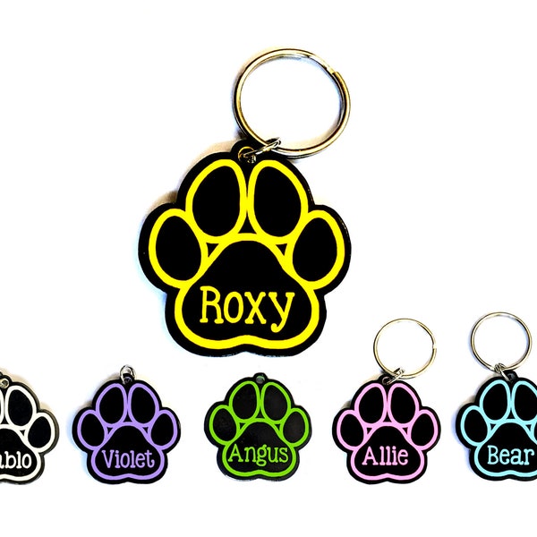Acrylic Dog Tag - Etsy