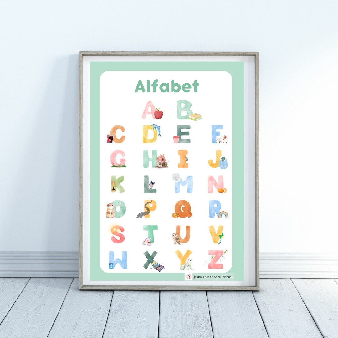 Buy Afrikaans Alphabet Poster Online in India - Etsy