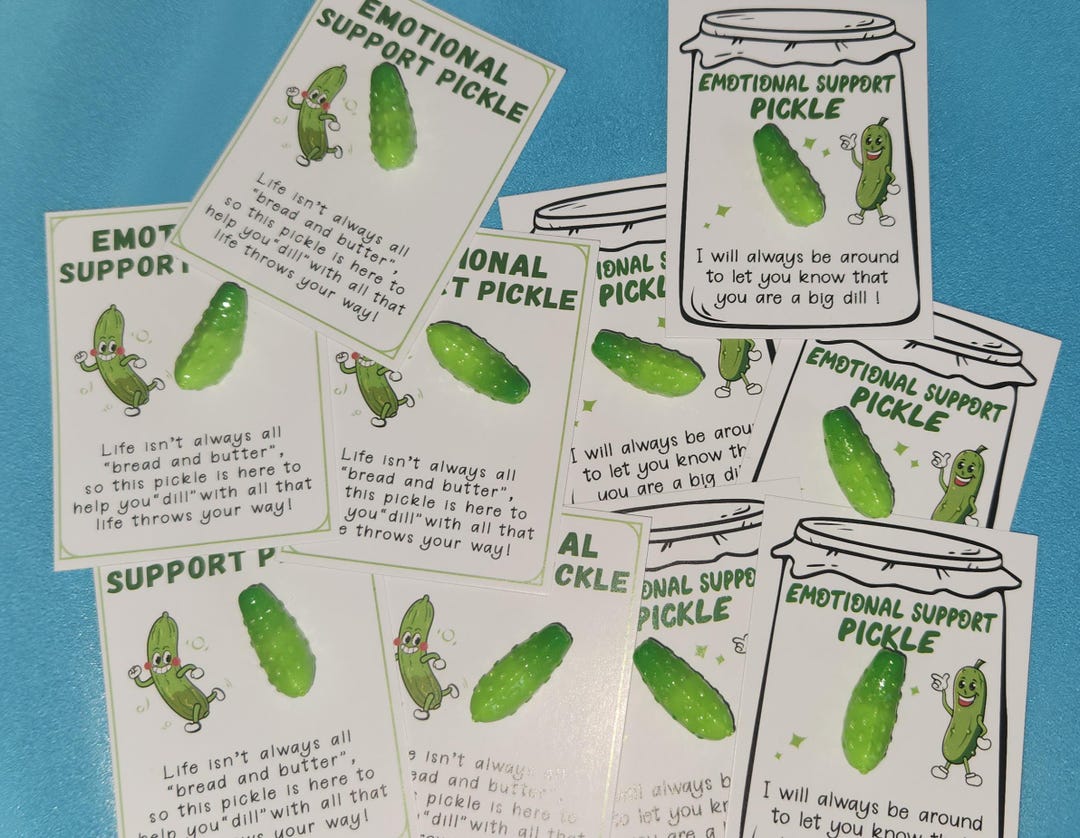 Emotional Support Pocket Pickle - Etsy