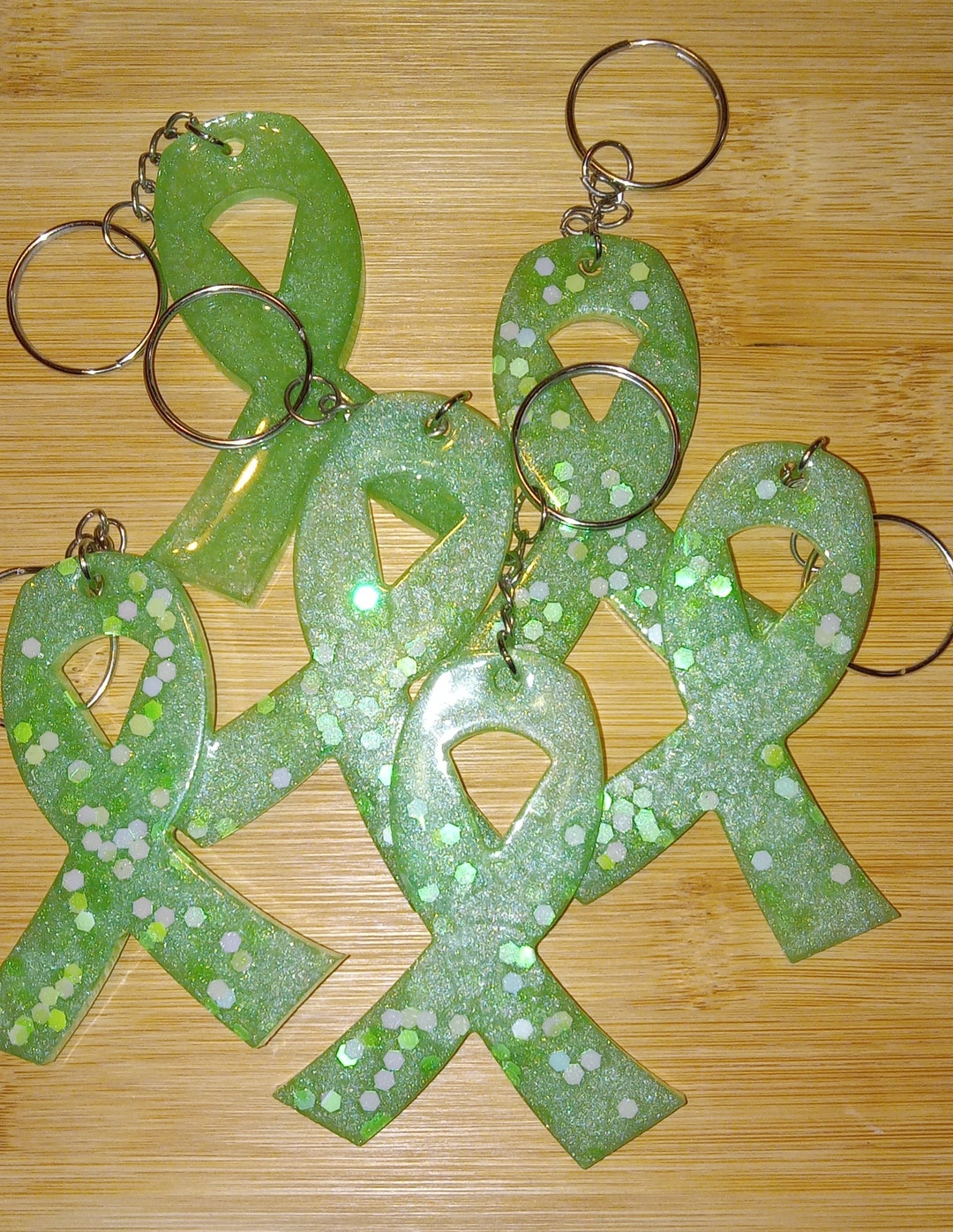 Mental Health Awareness Ribbon Keychains - Etsy