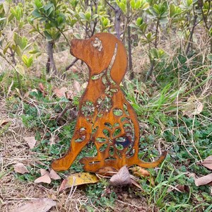 Customizable Labrador Memorial Garden Stake, Rustic Dog Tribute ...