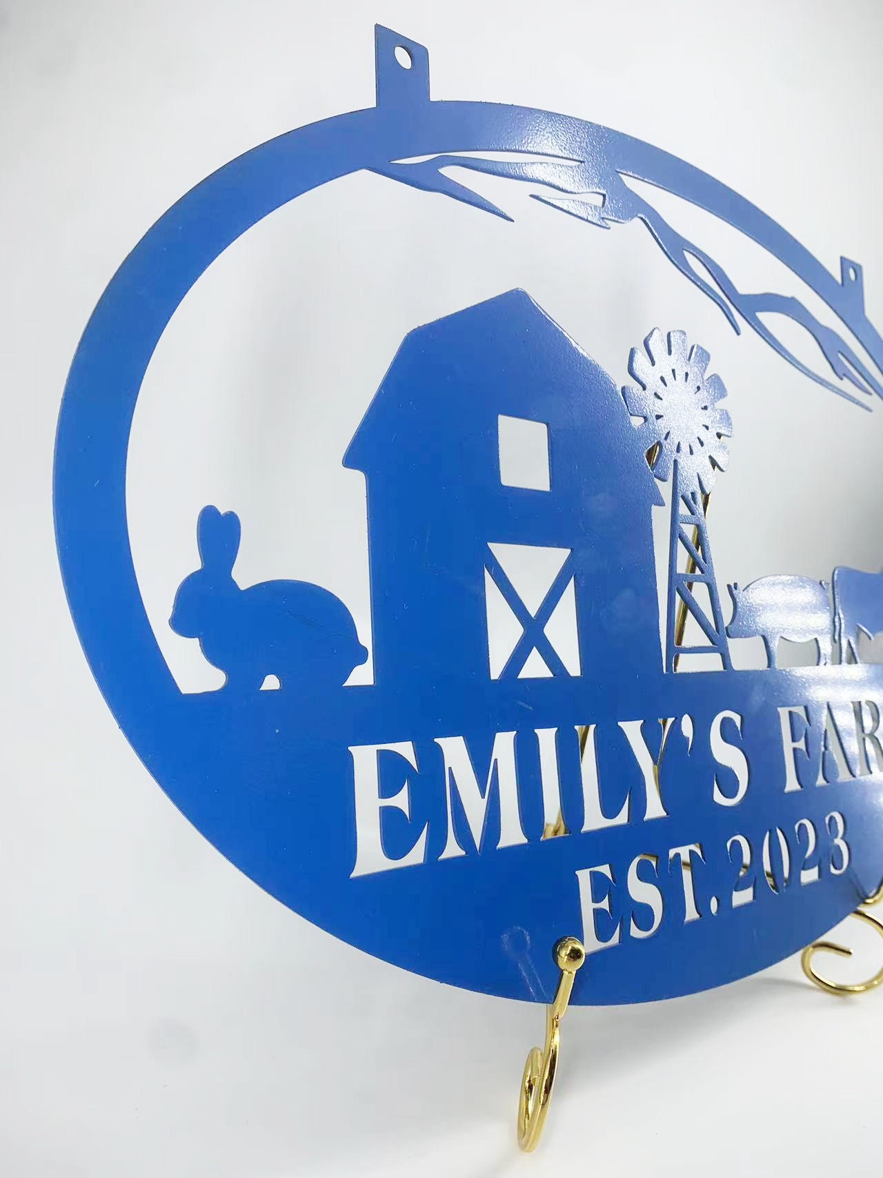 Personalized Outdoor Metal Farm Sign Custom Nameplate, Farmhouse Decor ...