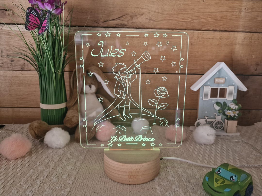 Personalized "the Little Prince" Night Light – Birth Gift or Child's ...