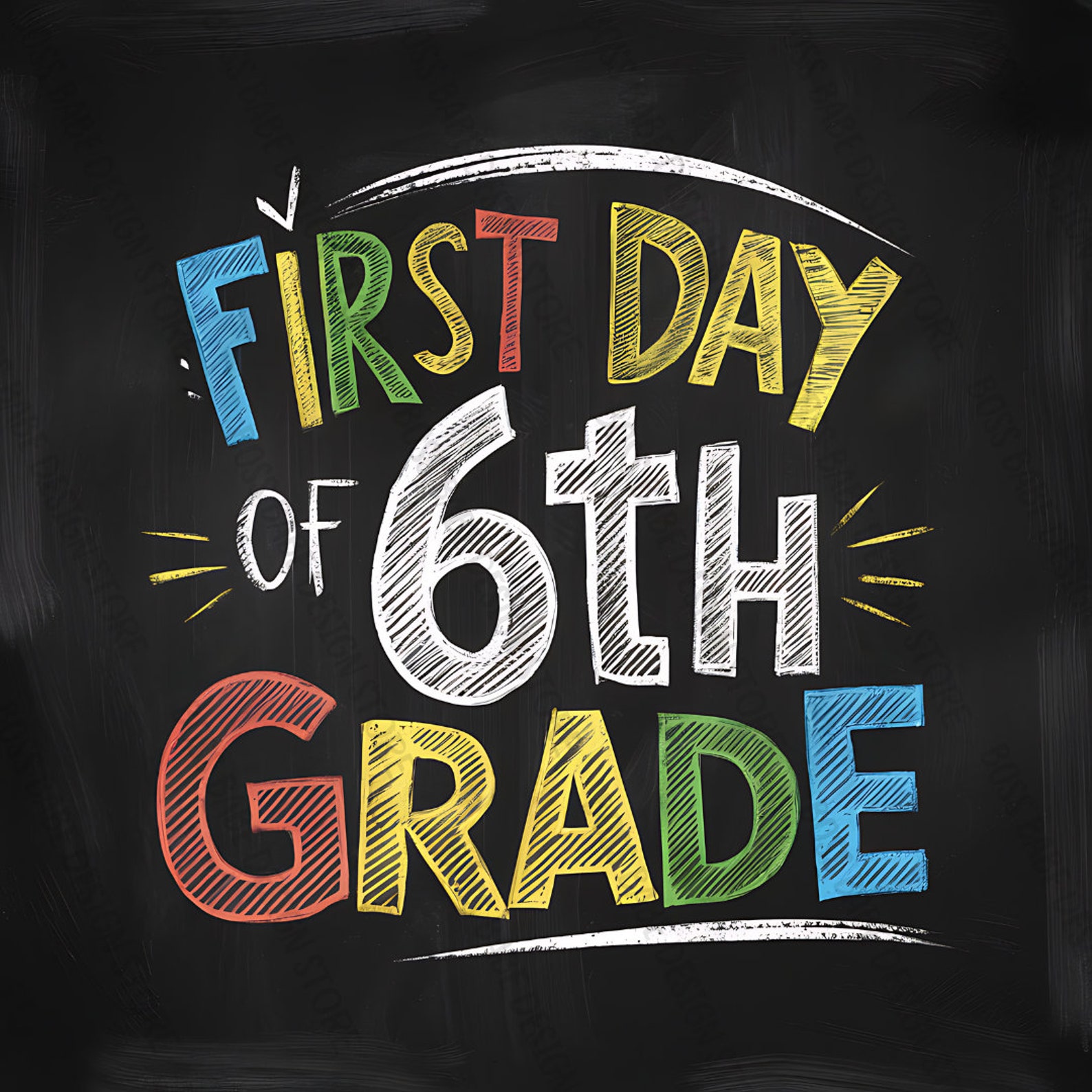 1st Day of 6th Grade Pngback to School Png1st Day of School Pngschool ...