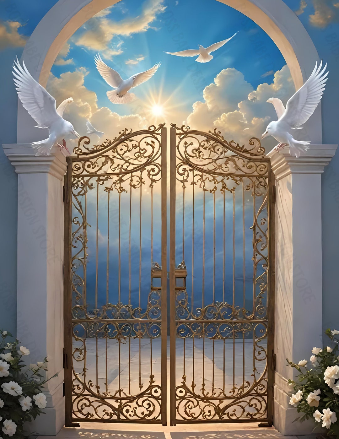 15-heaven Background| Heaven| Gates of Heaven | Columns |memorial ...