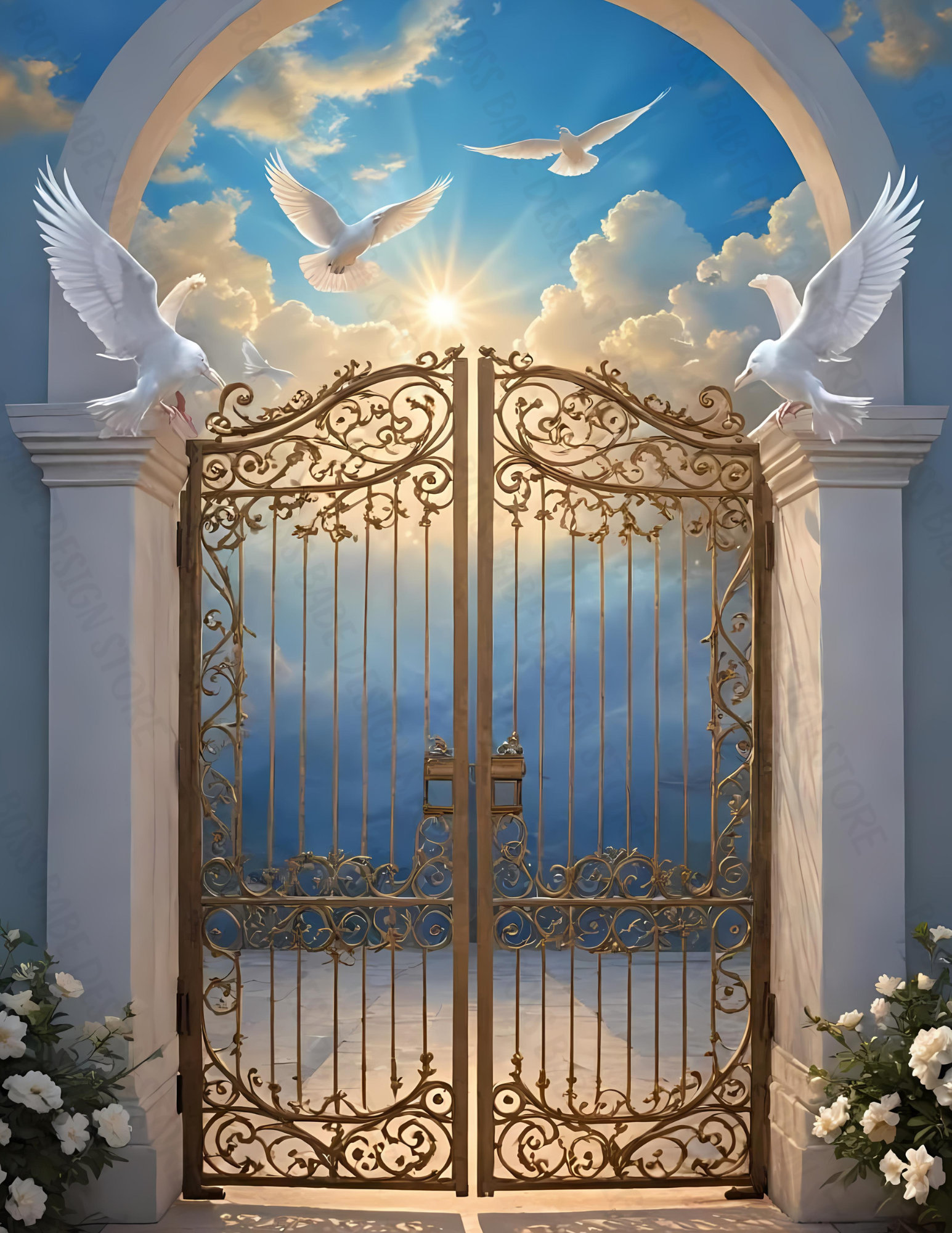 15-heaven Background| Heaven| Gates of Heaven | Columns |memorial ...