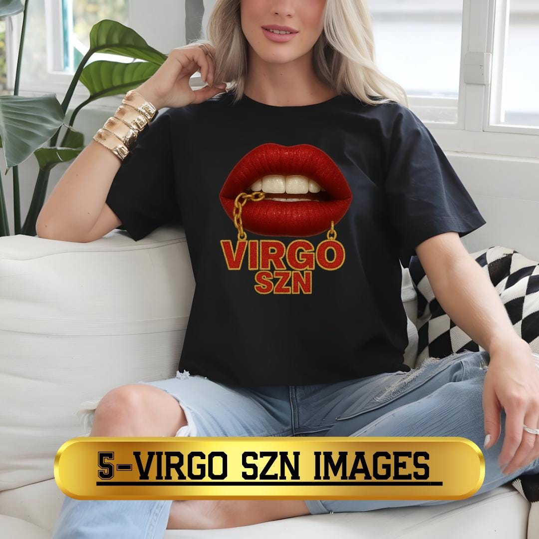 VIRGO SZN Glitter Lips PNG Bundle | Zodiac Sparkly Lips Digital ...