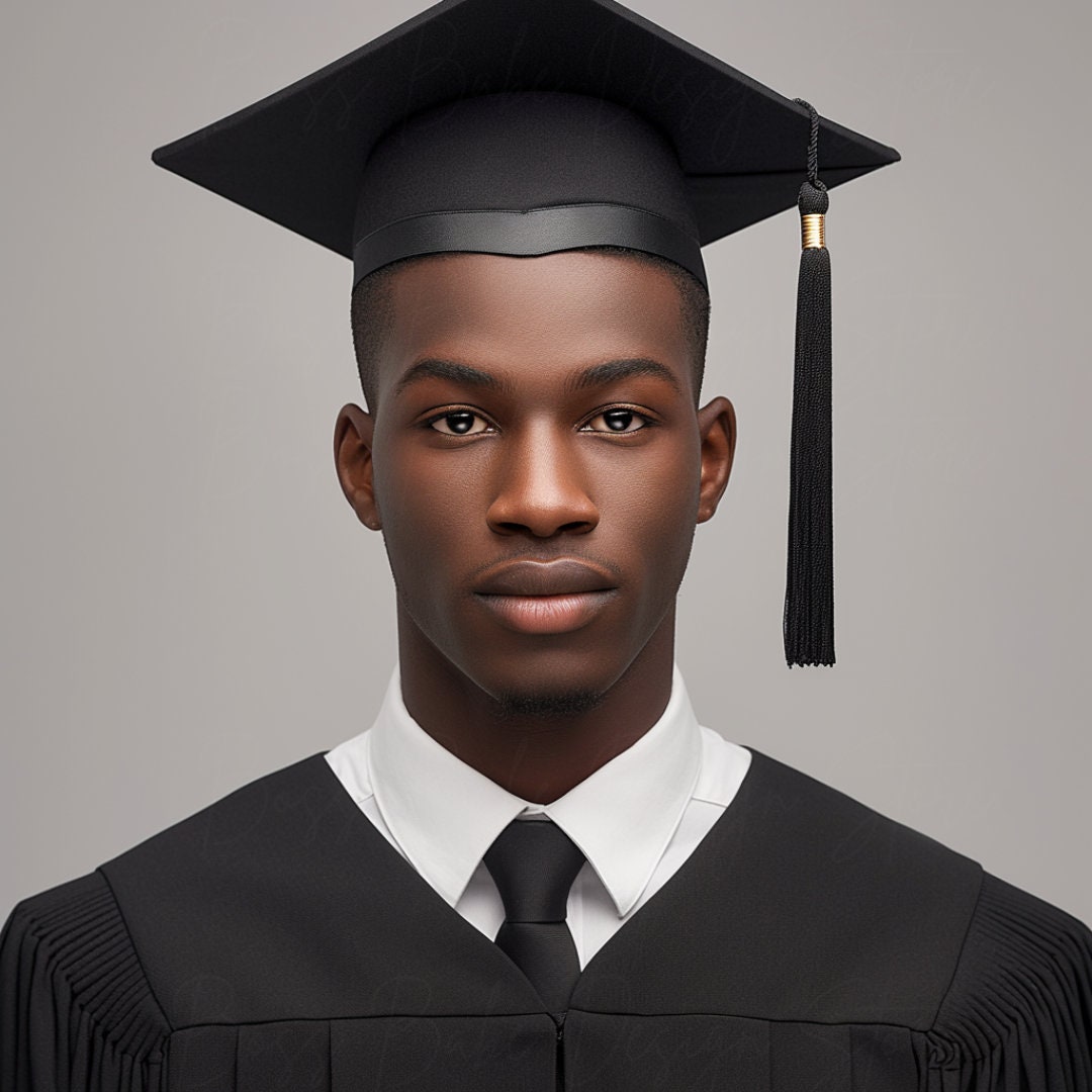5 A.I. Black Male Graduation Stock Model | High Resolution |PNG Files ...