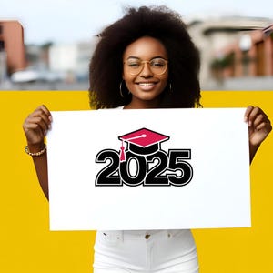 2025 Red Graduation Cap Png|senior 2025 Graduation Png|class of 2025 ...