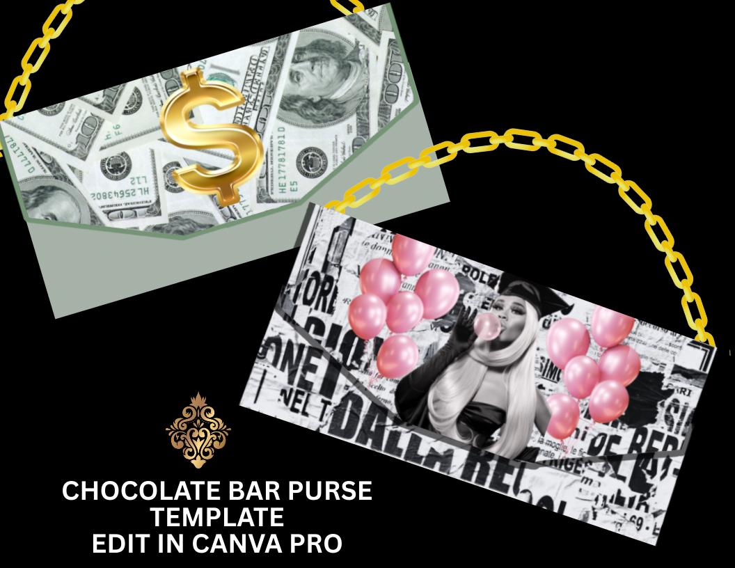 Chocolate Bar Purse Template|chocolate Template|candy Bar Template ...