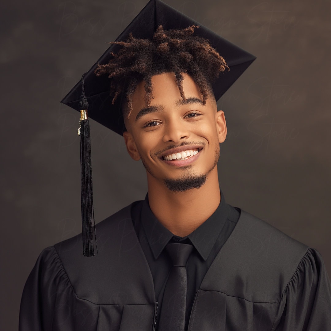 5 A.I. Black Male Graduation Stock Model | High Resolution |PNG Files ...