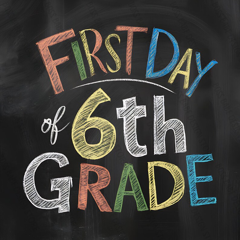 1st Day of 6th Grade Pngback to School Png1st Day of School Pngschool ...