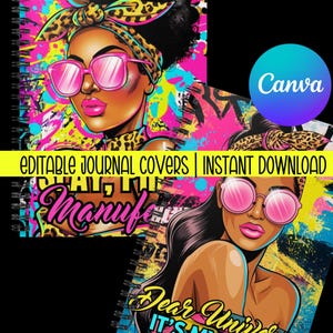 Couverture de journal modifiable et imprimable|Couverture de l'agenda ...