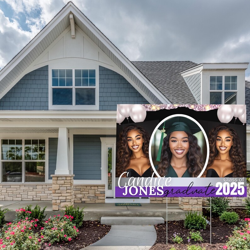 Graduation Yard Sign Templates|canva Editable|grad Signs|graduation ...