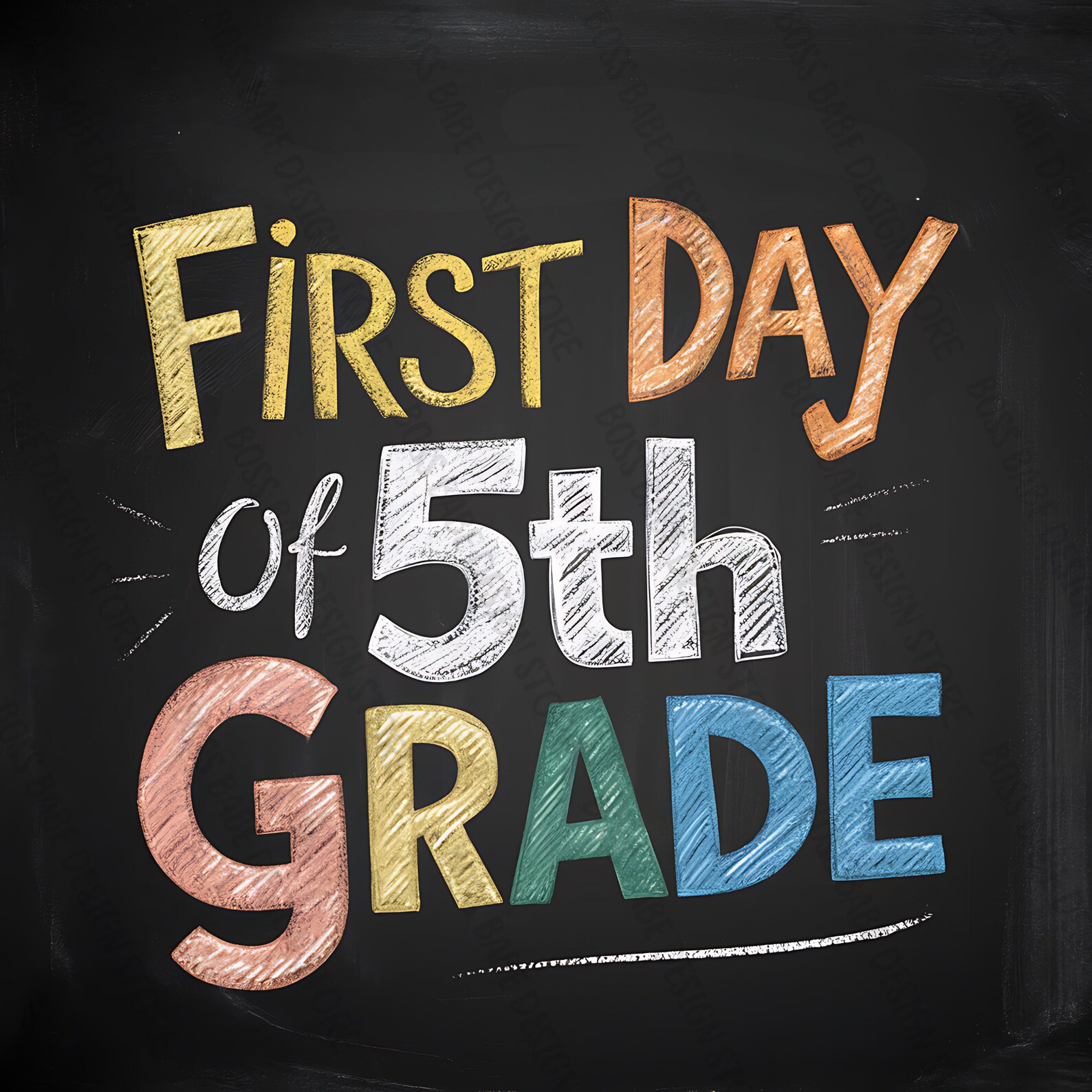 1st Day of 5th Grade Pngback to School Png1st Day of School Pngschool ...