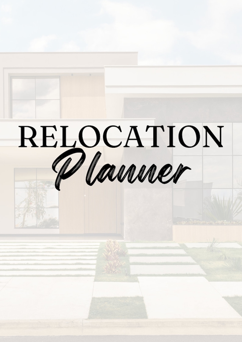 Relocation Checklist Printable|moving Planner|relocation Guide ...