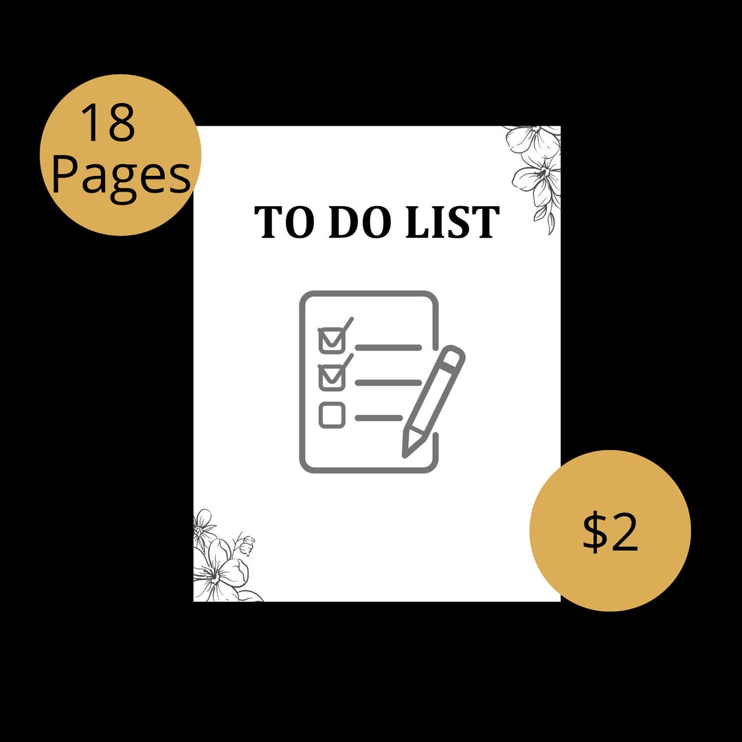 To Do List|printable to Do List|productivity to Do List|daily to Do ...