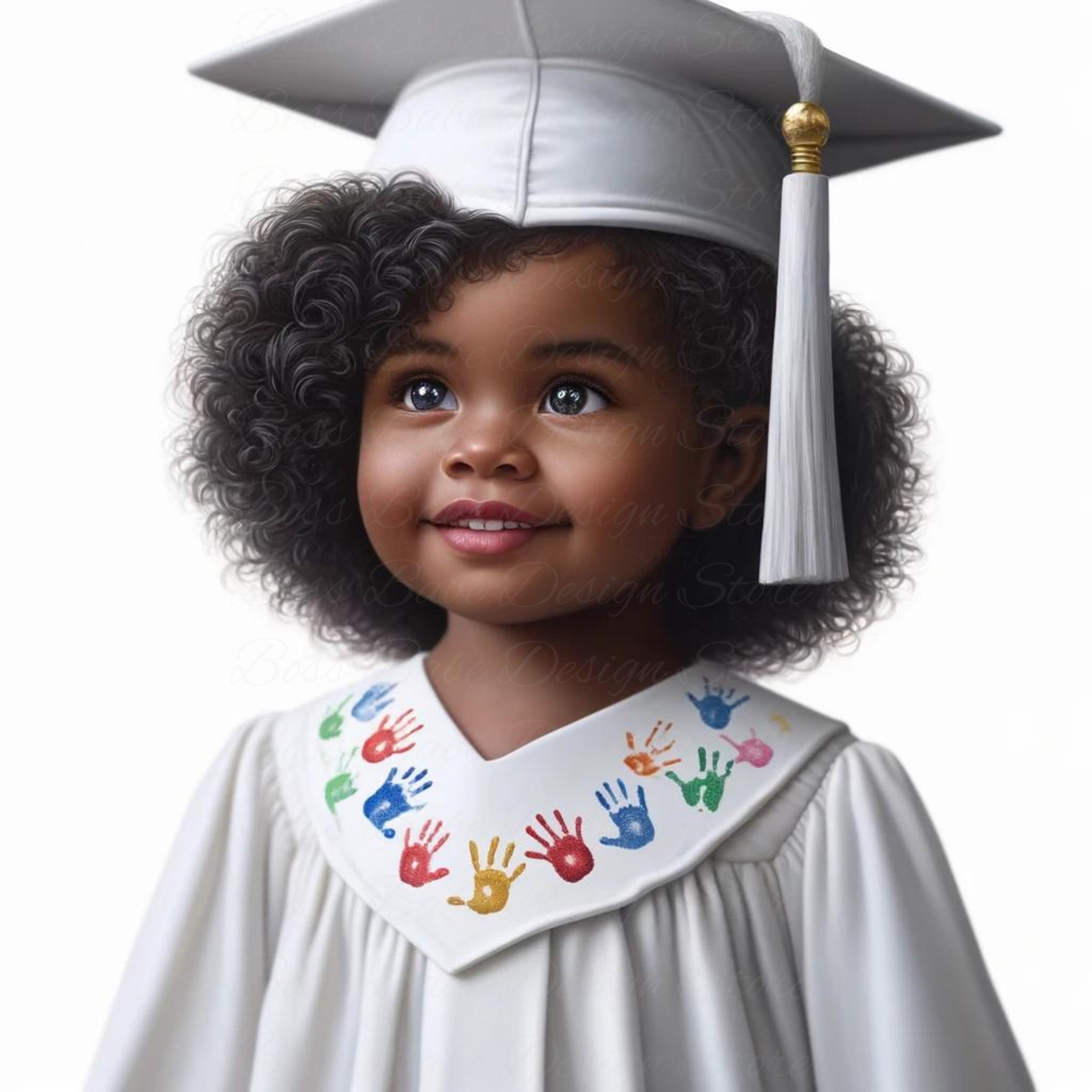 8-young Black Girl With Grad Cap PNG Graduation 2024 Pnggraduate ...