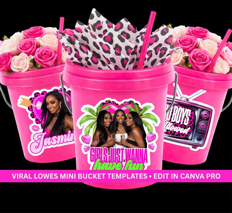 Viral Lowes Mini Bucket Template | Canva Pro Editable | Custom Gift ...