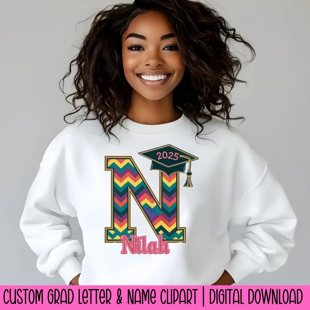 Customizable Graduation Letter & Name Image|custom Grad Name|custom ...