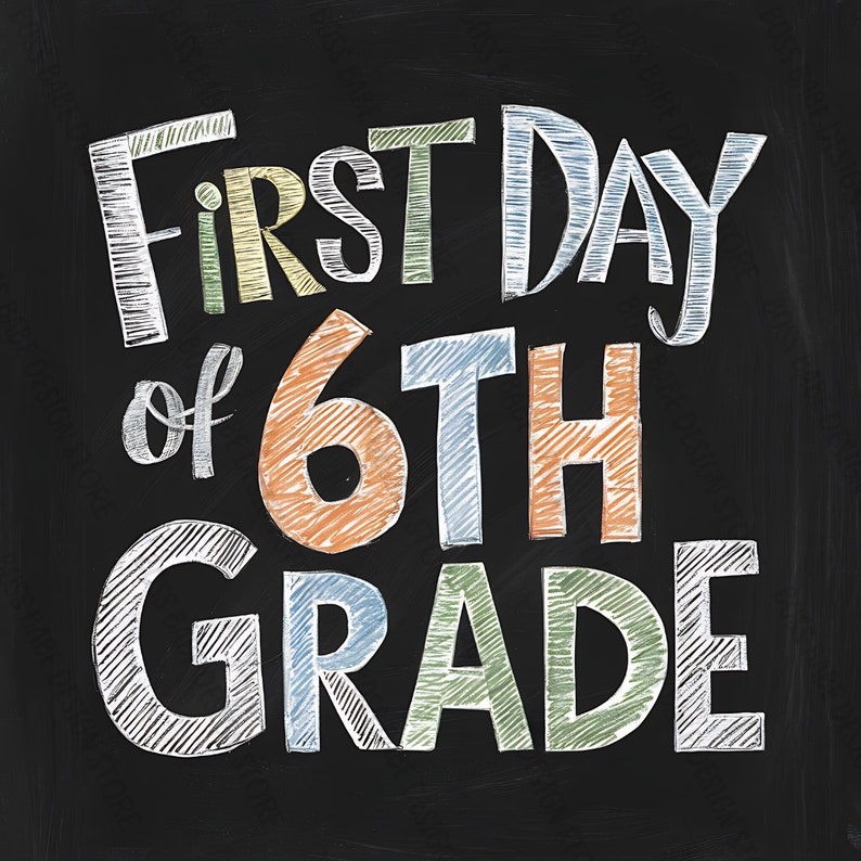 1st Day of 6th Grade Pngback to School Png1st Day of School Pngschool ...