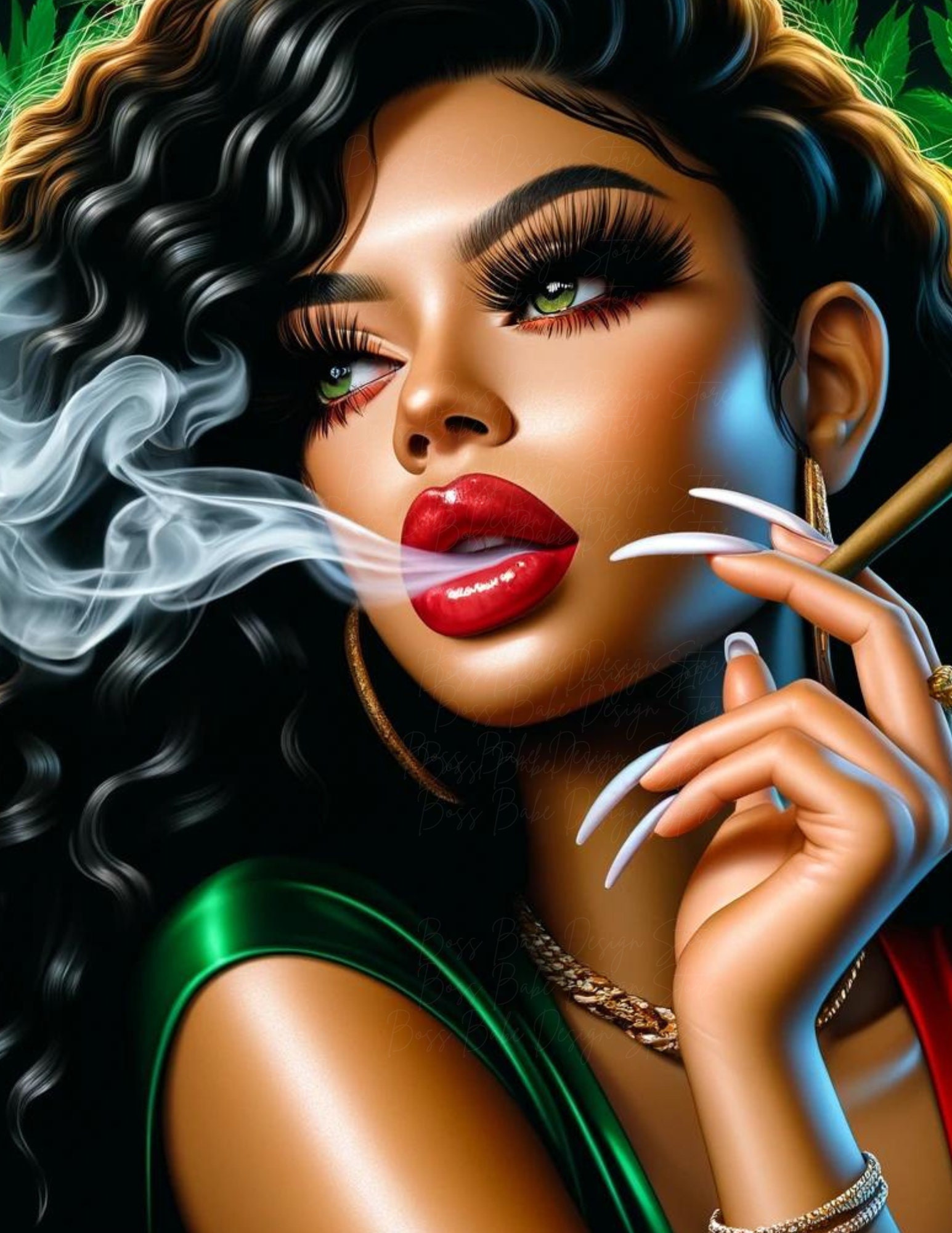 1-420 Caucasian Woman Png Sublimation Designwhite Woman Png Cannabis ...