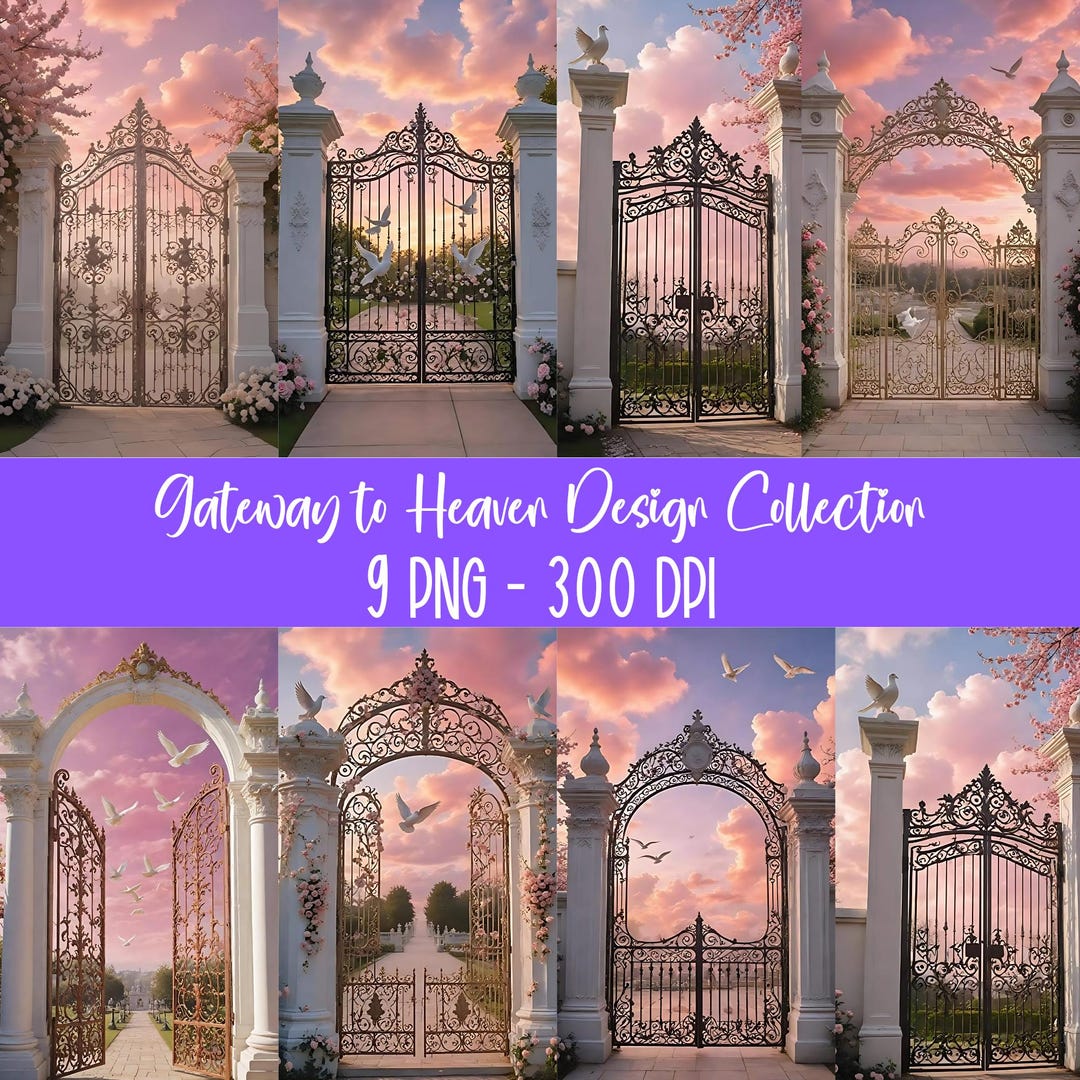 8-heaven Background| Heaven|gates of Heaven|columns|memorial Wallpaper ...
