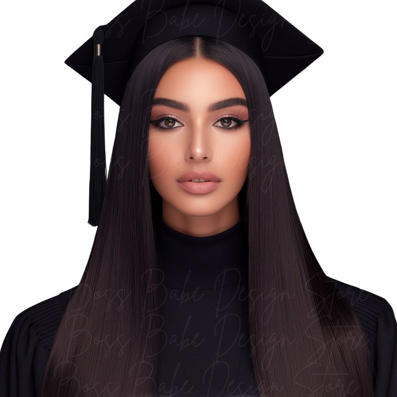 5 A.I. Mediterranean Female Graduation Stock Model High Resolution PNG ...