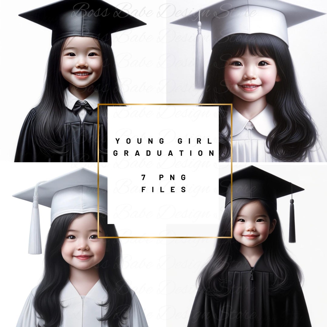 7-young Asian Girl With Grad Cap PNG Graduation 2024 Pnggraduate ...