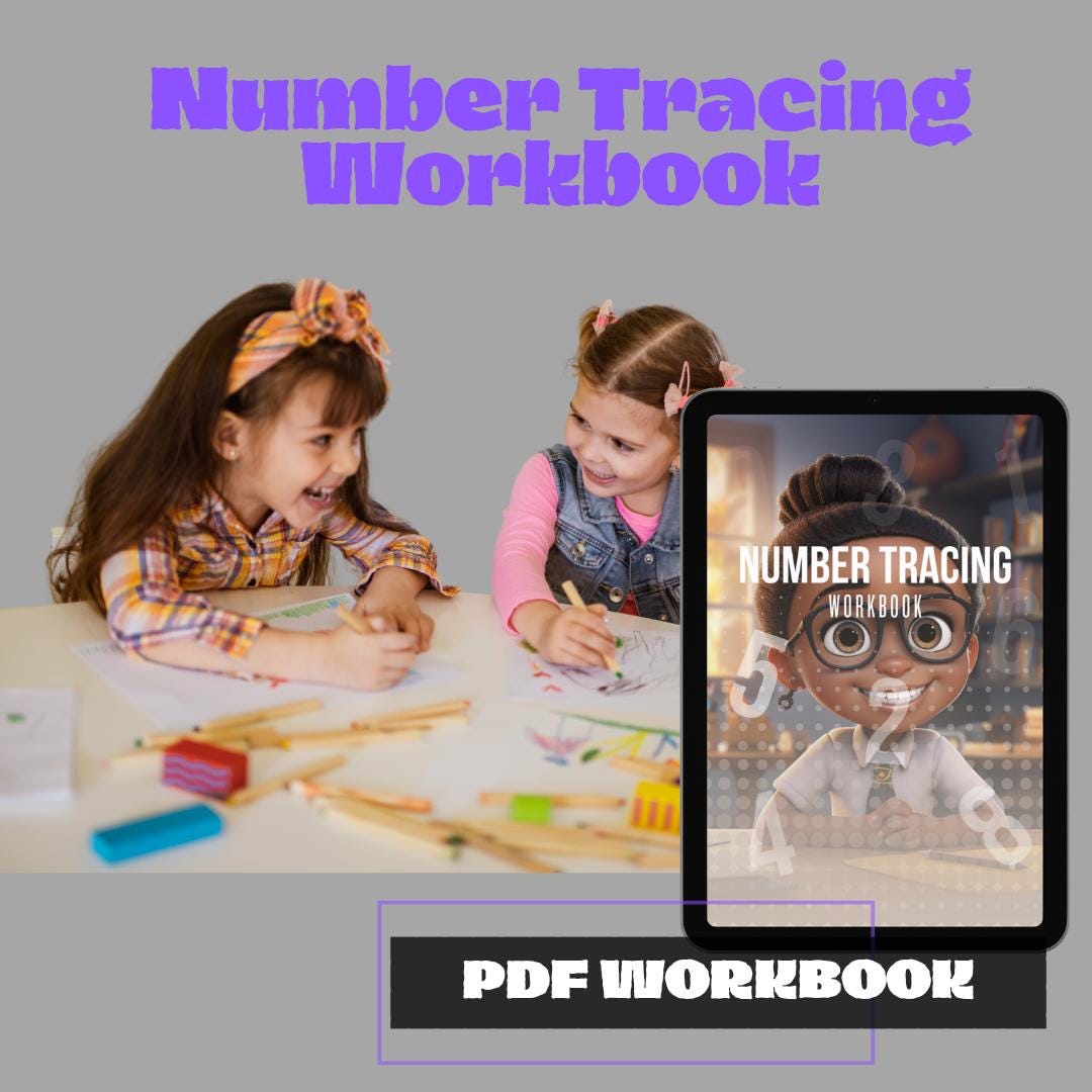 Number Tracing Workbook|20 Number Tracing Worksheets|traceable Numbers ...