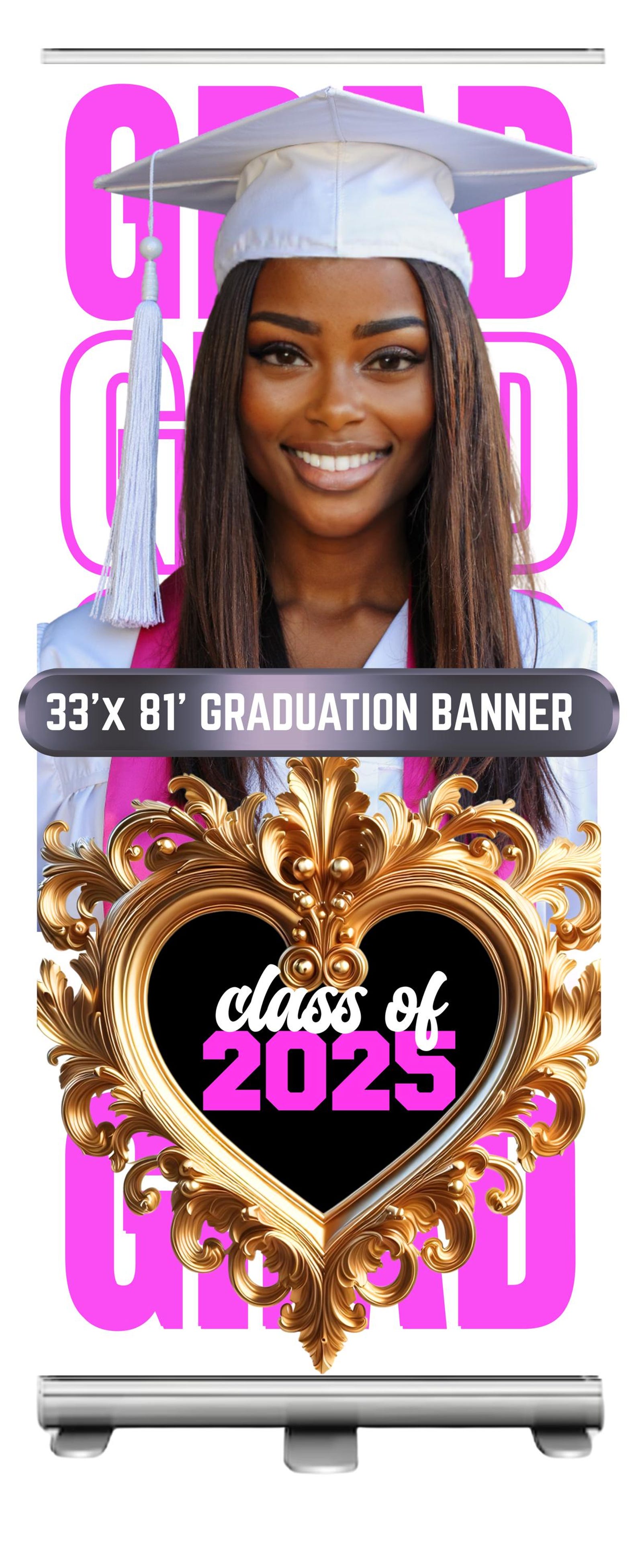 Graduation Banner Template 33'x81'|editable Canva Party Banner|class of ...