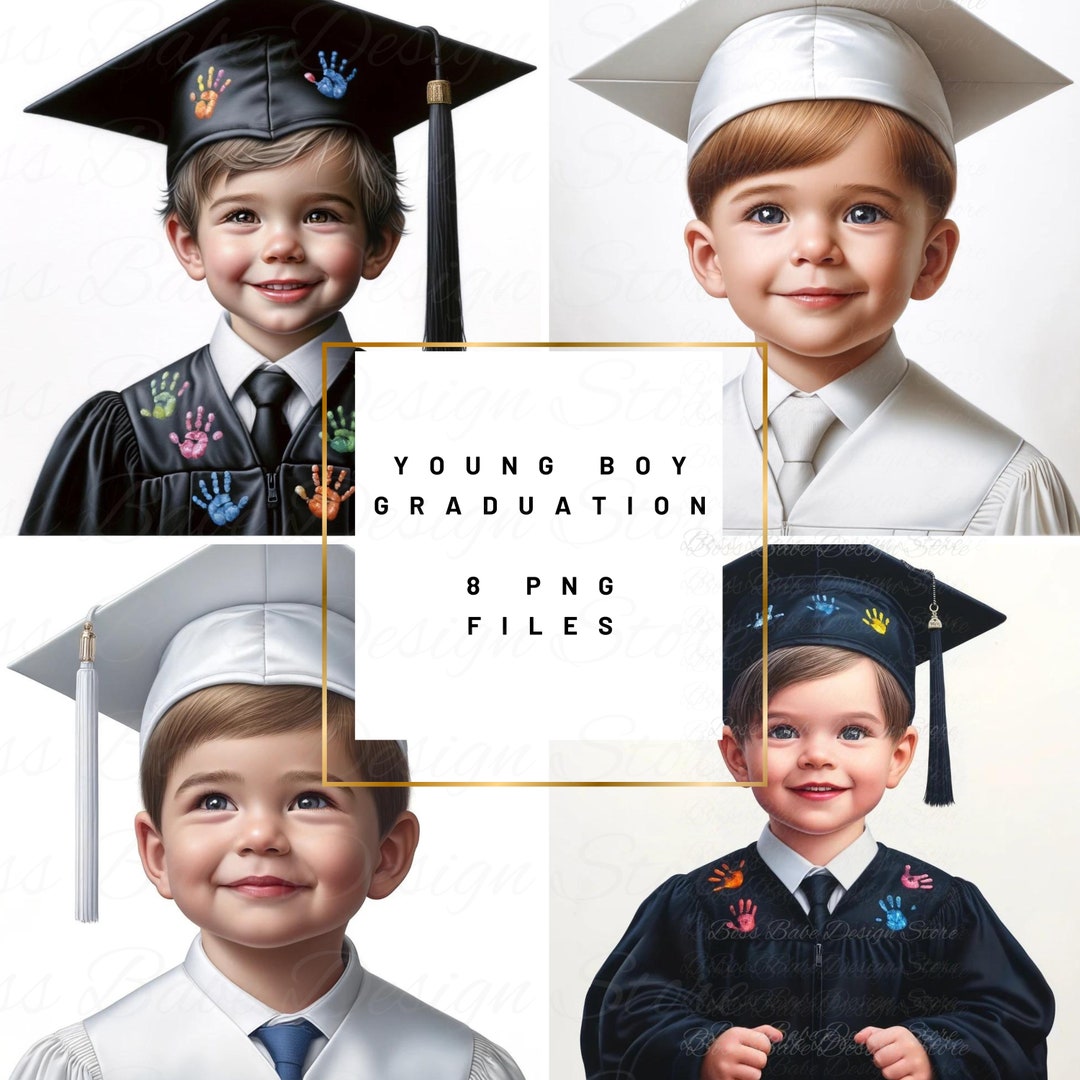 8-young White Boy With Grad Cap PNG Graduation 2024 Pnggraduate ...
