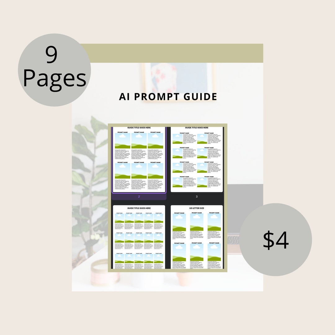 AI Prompt Canva Template AI Prompt Guide Templatemidjourney Prompt ...