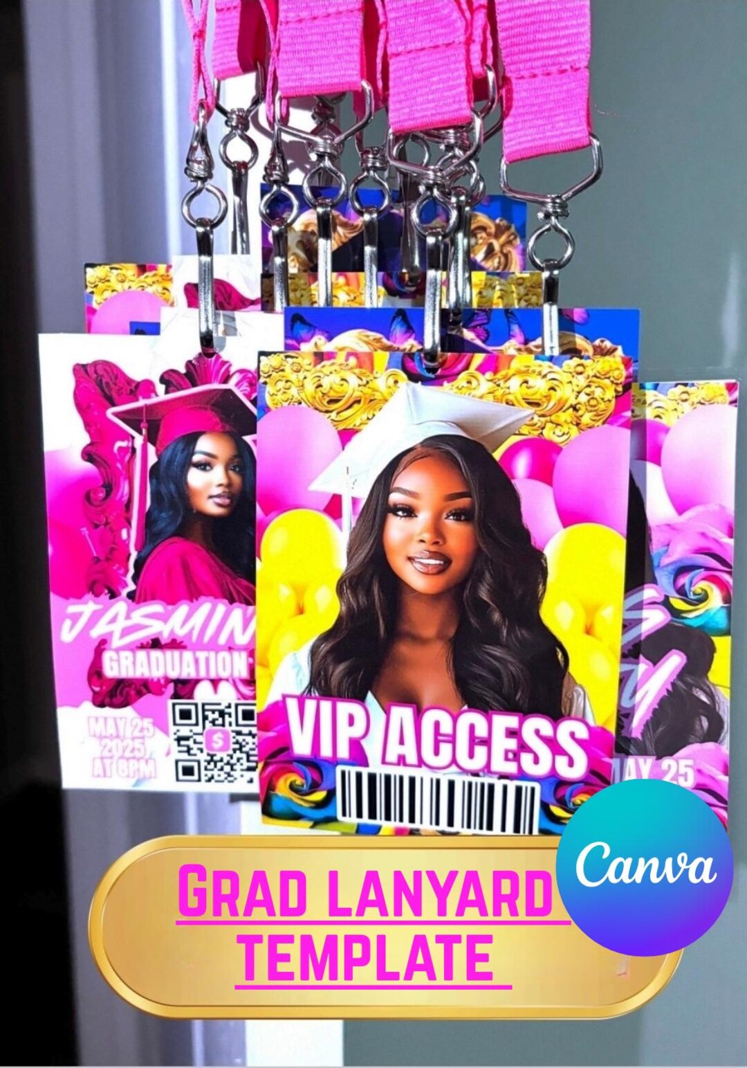 Graduation Lanyard Template|graduation Lanyard|party Lanyard Design ...