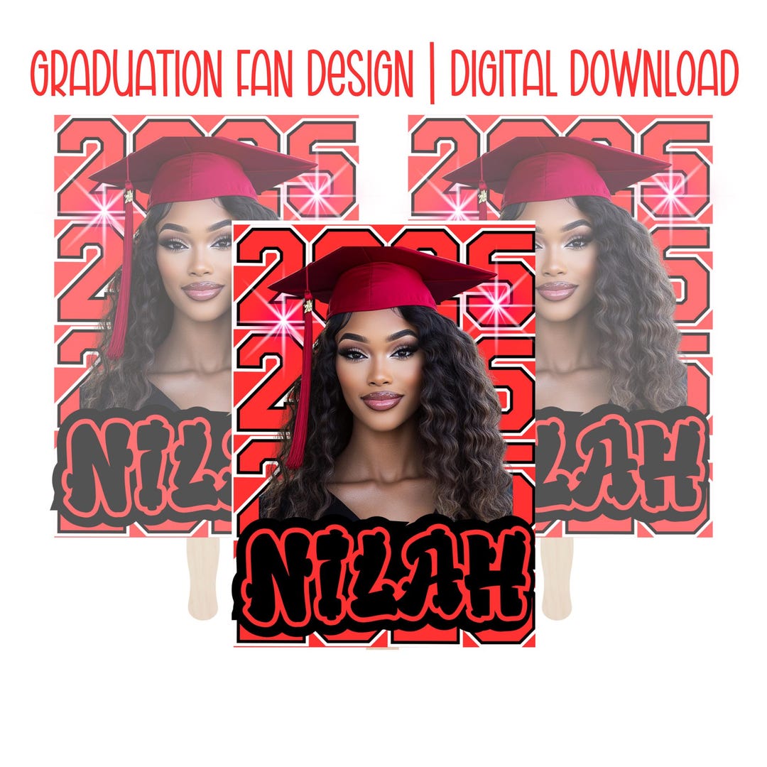 Graduation Fan|diy Handheld Fan for Party & Commencement|grad Fan ...