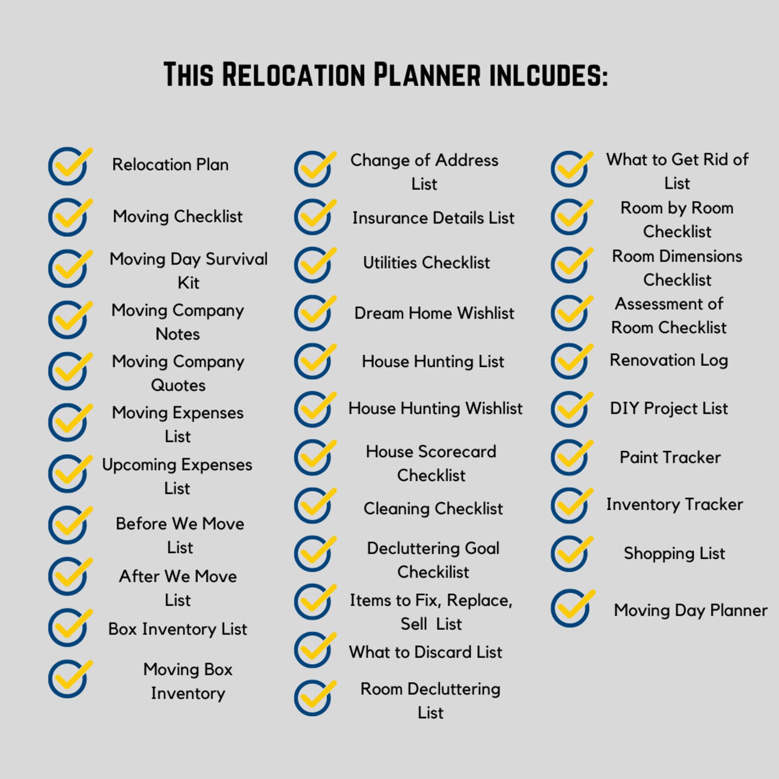 Relocation Checklist Printable|moving Planner|relocation Guide ...