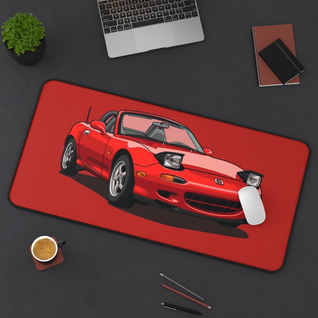 Mazda Miata Roadster Mouse Pad, Desk Mat 3D Design or Birthday Gift Car ...
