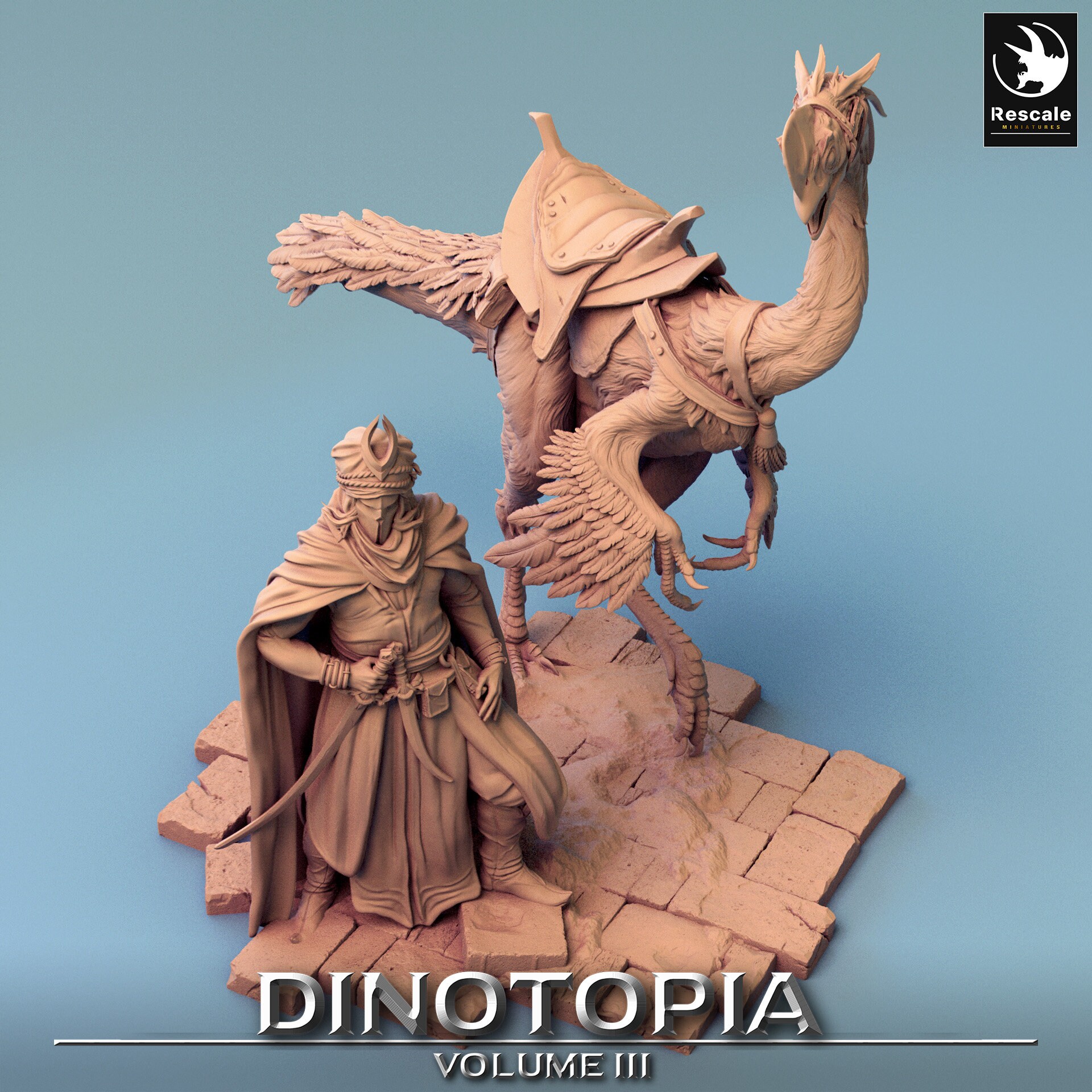 Dinotopia Diorama Guard Dinotopia 3 Rescale Miniatures: 3d Printed ...