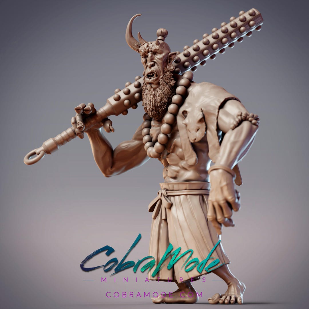 Oni Behemoth Kyokotsu | Cobramode: 3d Printed Model Rpg Npc Mini ...