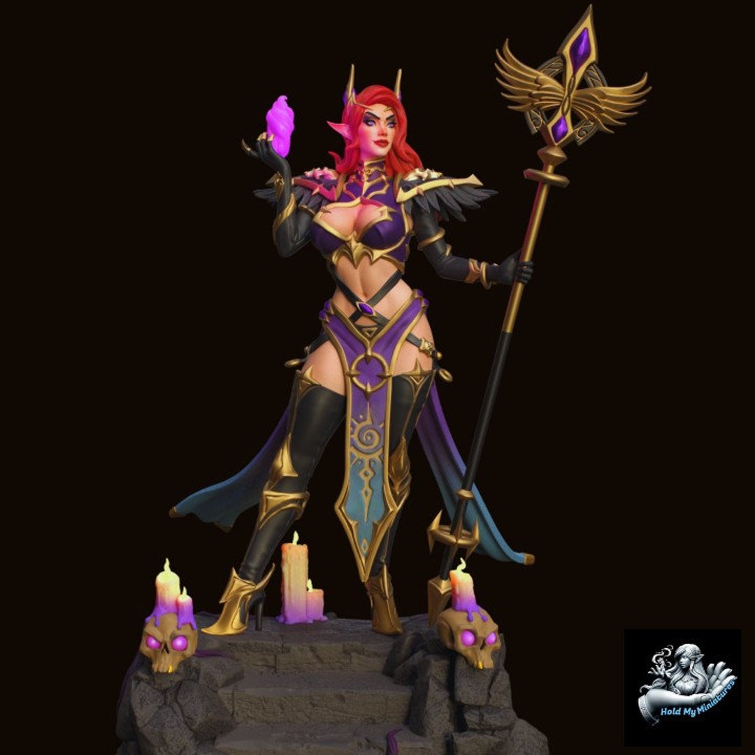 MATURE - NSFW - Nocturne Shadow: Female Rogue Drow Dark Elf, Assassin Rpg Dnd Mini, Nude Mature ...