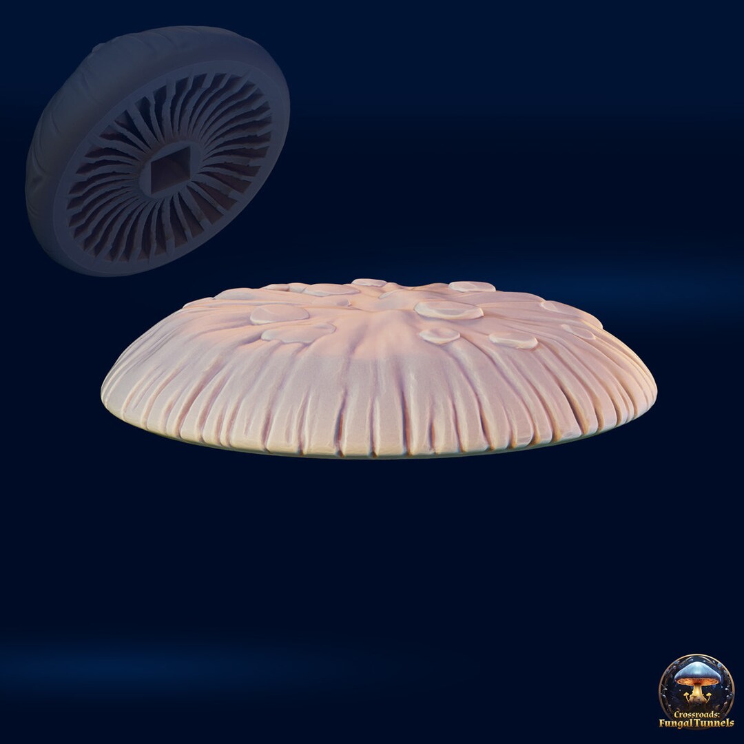 Fungal Tunnels Mushroom Cap 4 - 3DHEXES: Scatter Scenery 3d Printed ...