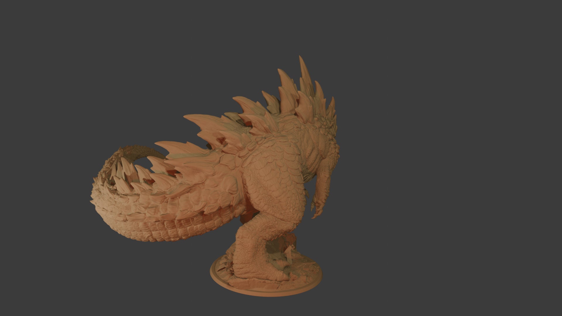 Kaiju King Gojira Giant Lizard Lord of the Print D&D Pathfinder ...