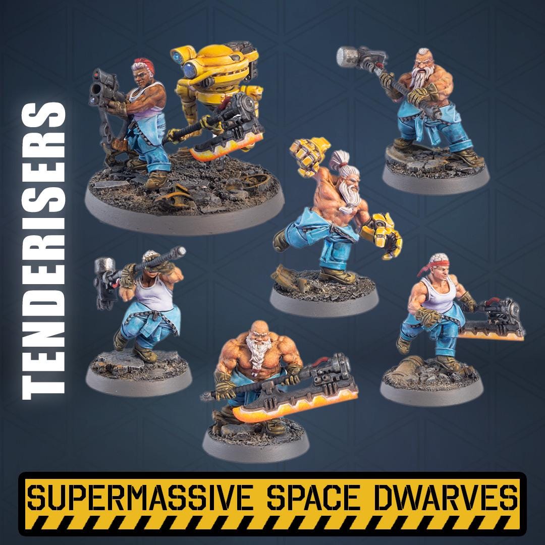 Tenderizers | Supermassive Space Dwarves | Treadhead Rad: Wargaming ...