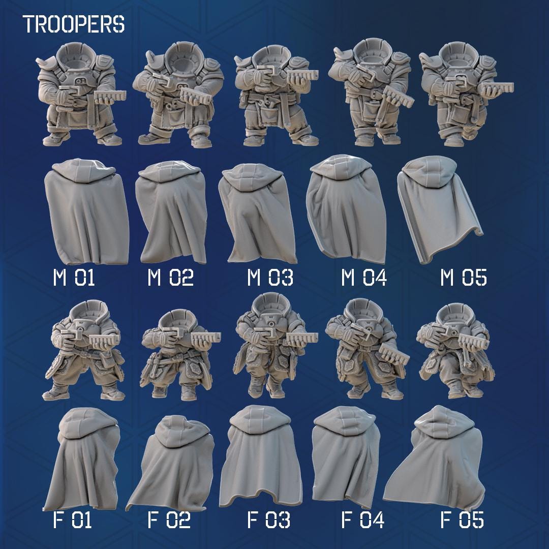 Roughnecks Body Kit | Supermassive Space Dwarves | Treadhead Rad ...