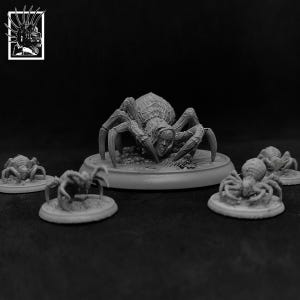Turned Spiders | Spider Lair | Necropunks Miniatures: 3d Printed Model ...