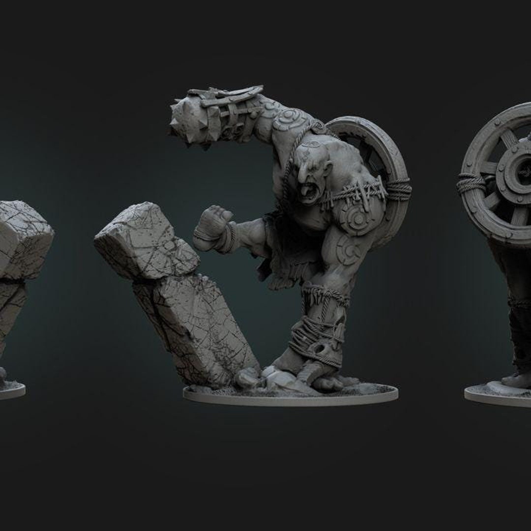Mountain Troll | Norse Mountains | Necropunks Miniatures: Cold Rocks ...