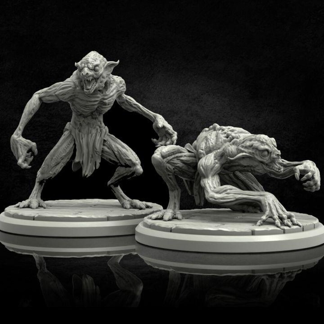 Ghouls | Eldritch Beast | Adaevy Creations: 3d Printed Model Rpg Npc ...