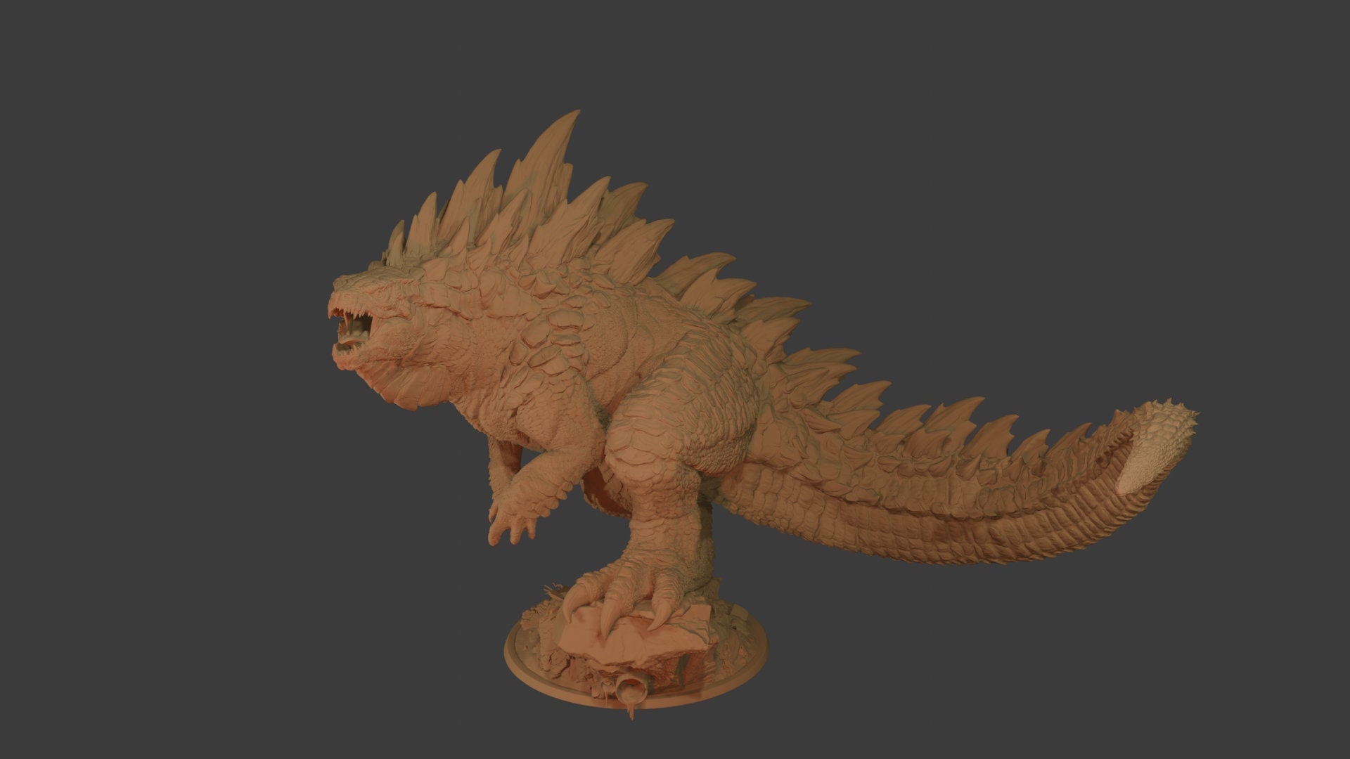 Kaiju King Gojira Giant Lizard Lord of the Print D&D Pathfinder ...